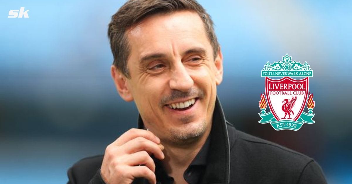 Gary Neville trolls Liverpool as they slip to 1-0 defeat against ...