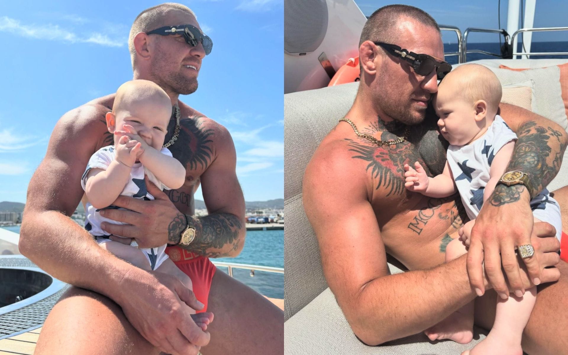 In Photos: Conor McGregor shares adorable snaps with his youngest son Mack from his yacht