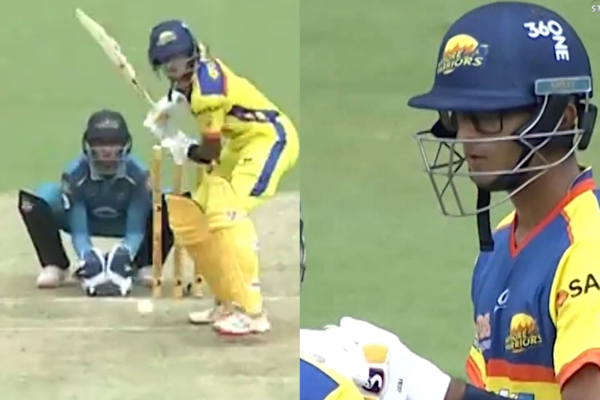 [Watch] Samit Dravid hits brilliant inside-out shot for a maximum in Maharaja T20 Trophy
